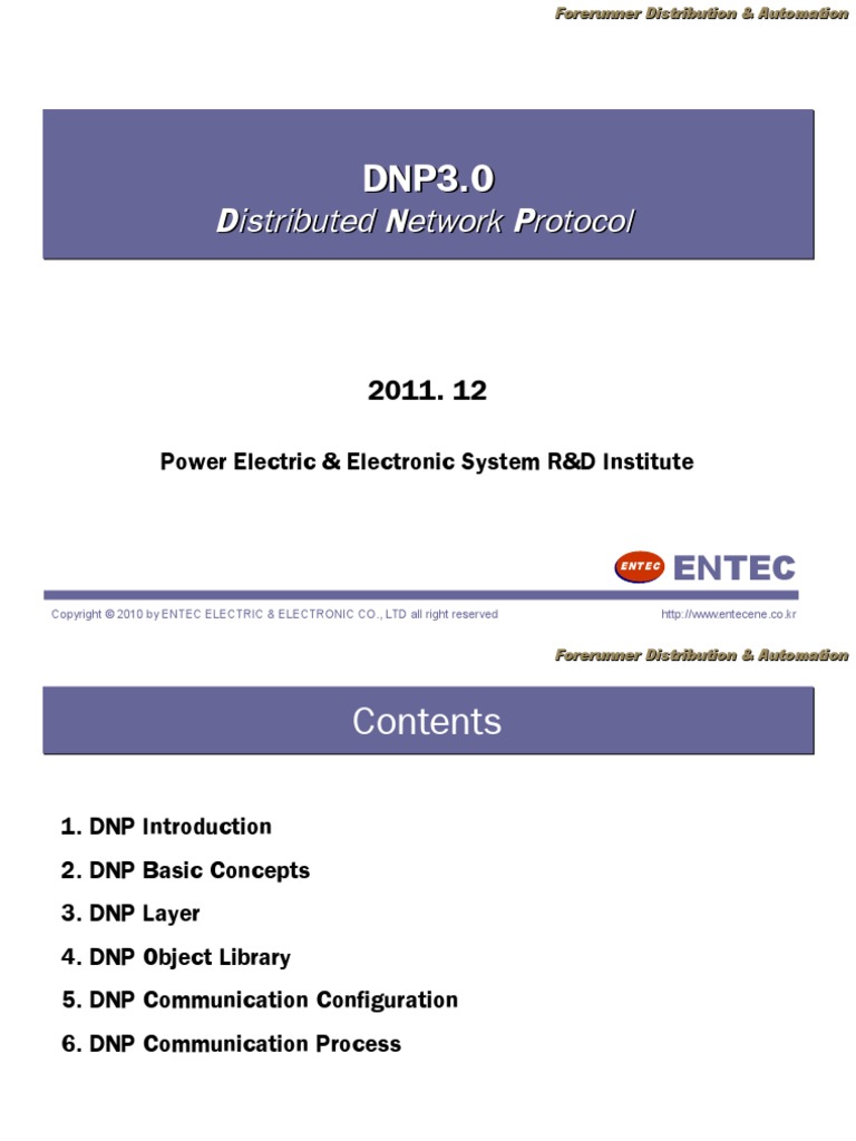 6 DNP3 0 Presentation - 01 | PDF | Data | Computer Networking
