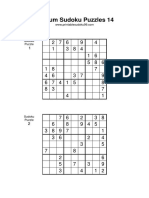 Easy Sudoku - 50 Printable Puzzles With Answers | PDF | Puzzles ...