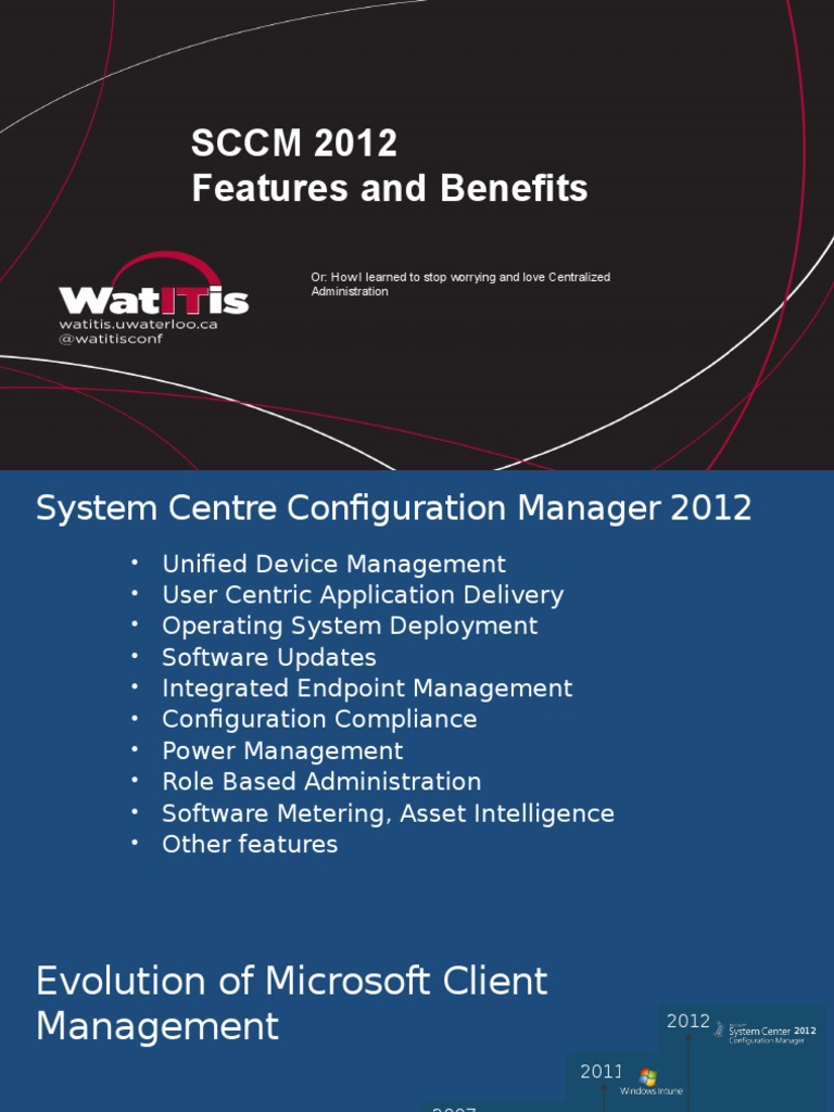 SCCM Features | PDF | Operating System | Mac Os