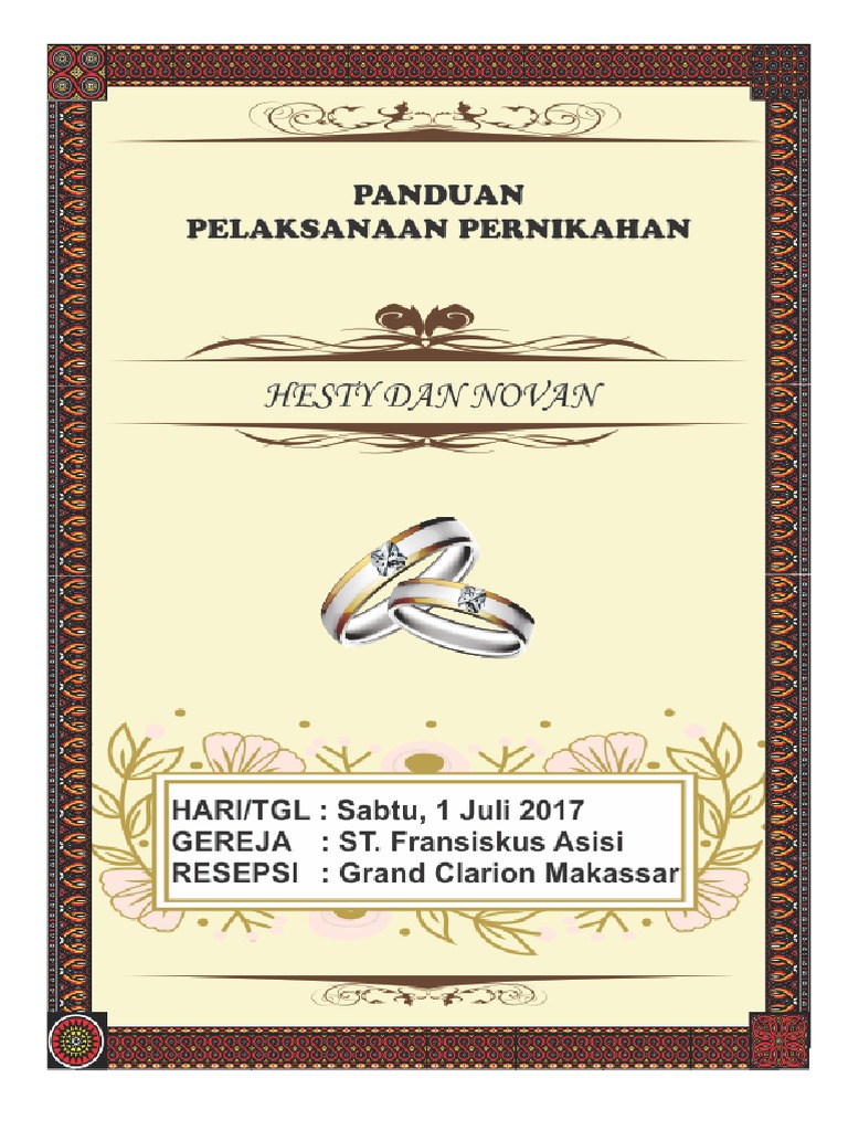Buku Panduan Pernikahan Hesti + Cover | PDF