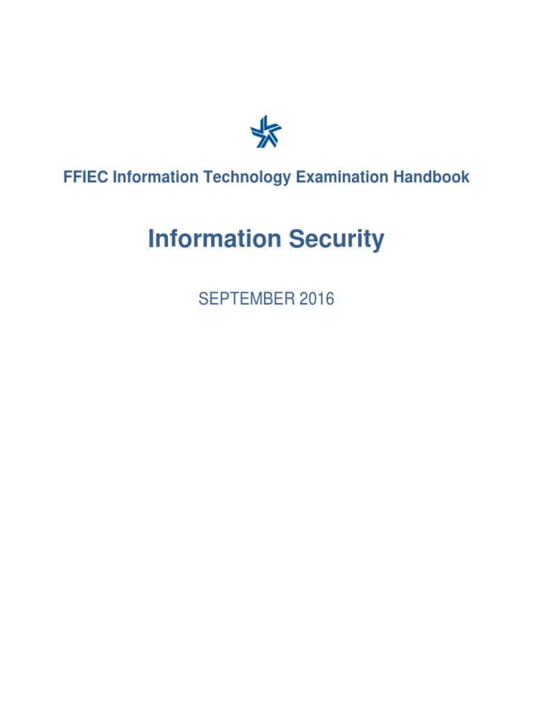 FFIEC IT Examination Handbook: Security | PDF | Information Security ...