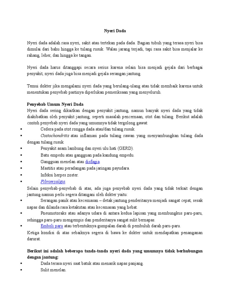 Nyeri Dada | PDF