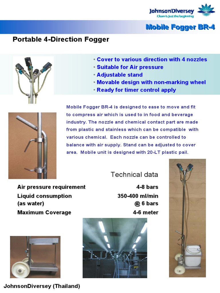 Portable Mobile Fogger - Brouchure Br4 Iii1 - JD Thailand | PDF | Valve ...