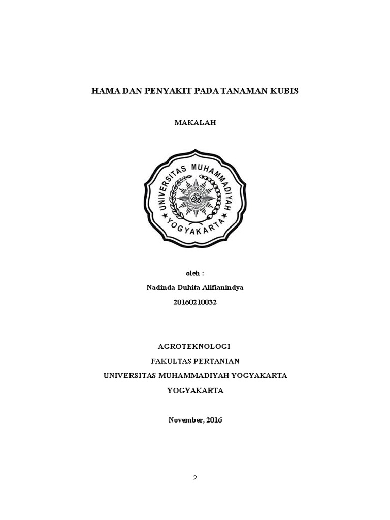 Hama dan Penyakit pada Tanaman Kubis | PDF