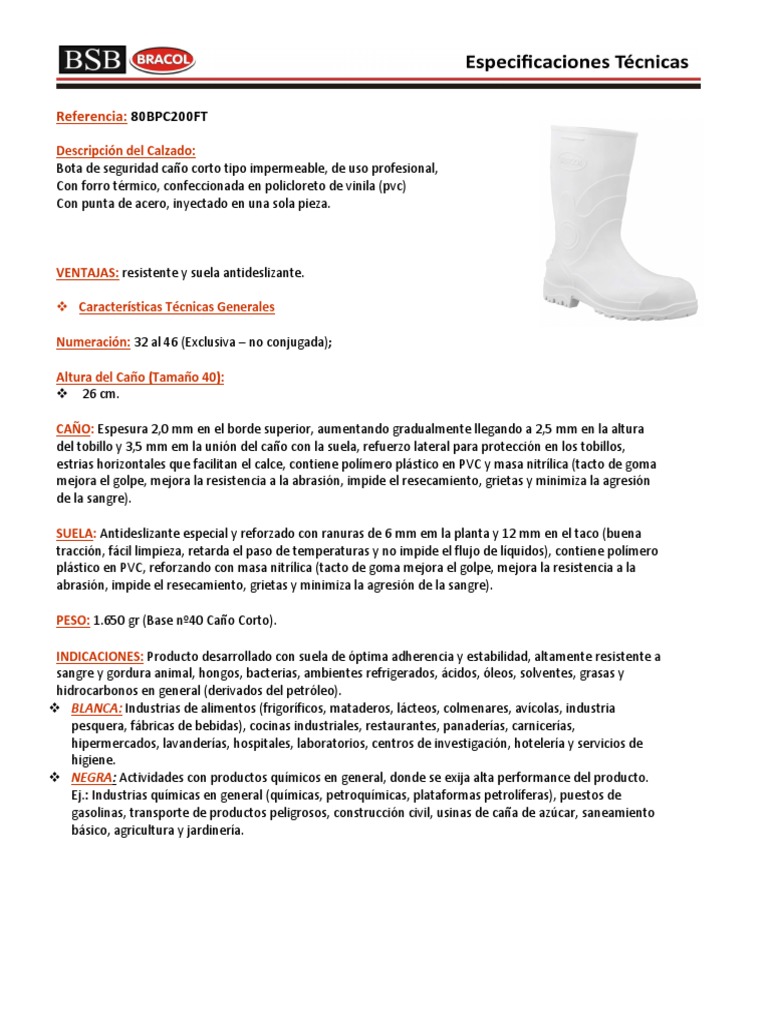 Bota PVC Bracol | PDF
