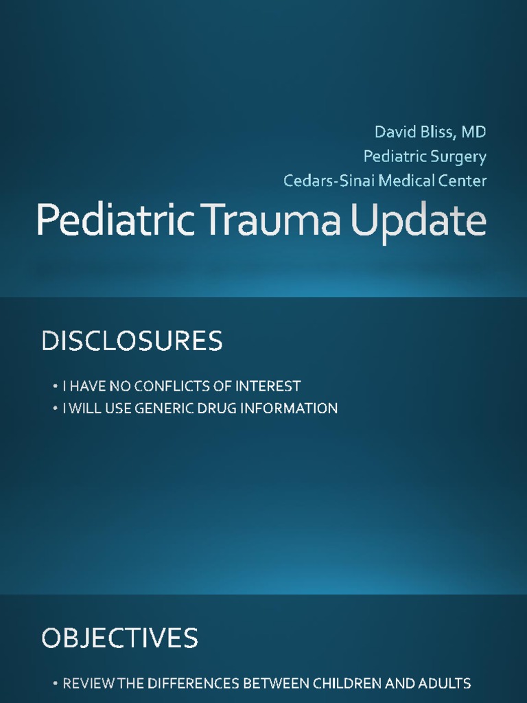 Pediatric Trauma Update | PDF