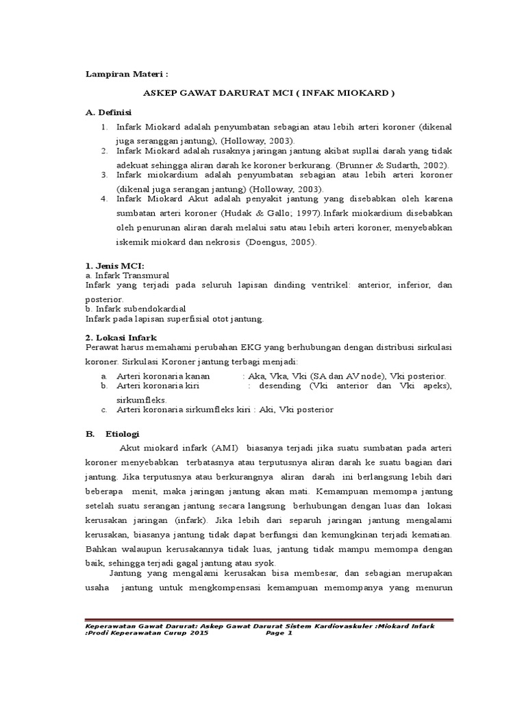 Materi Askep Gawat Darurat Mci | PDF