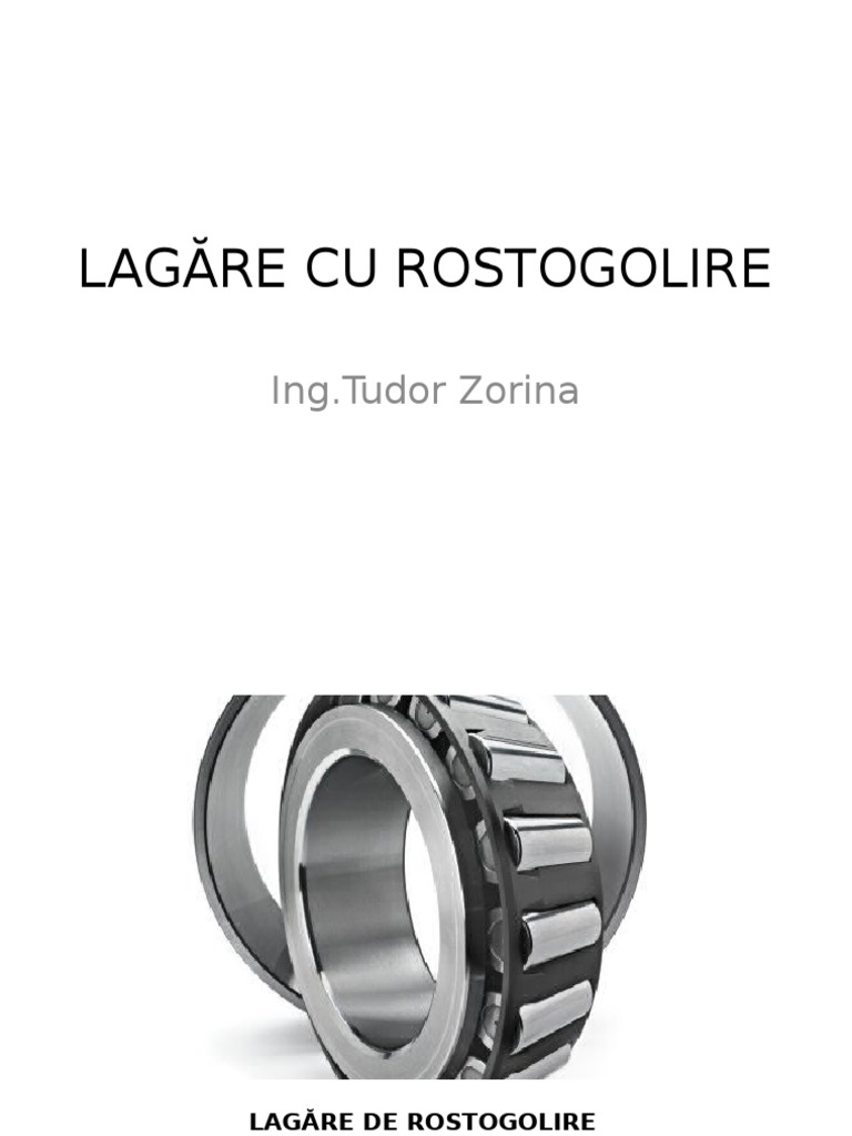 Lagare Cu Rostogolire | PDF