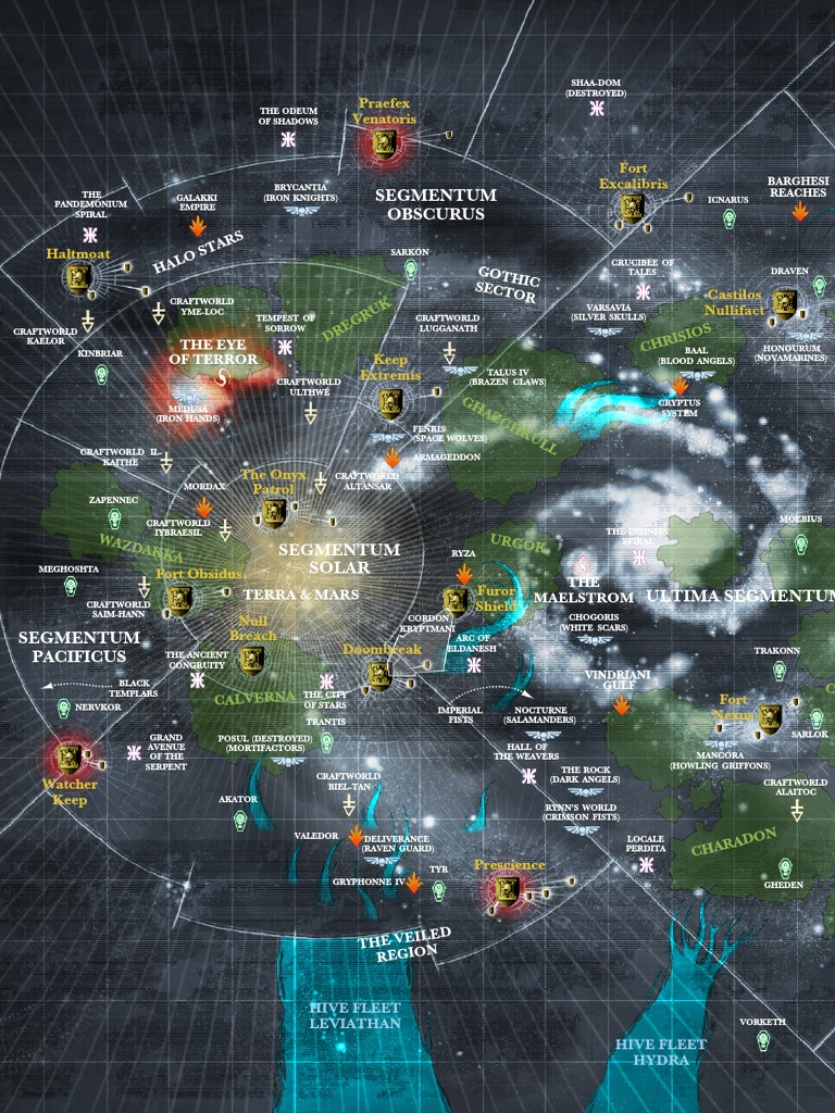 A Map of the Segmentum Obscurus: A Diverse Region Within the Imperium ...