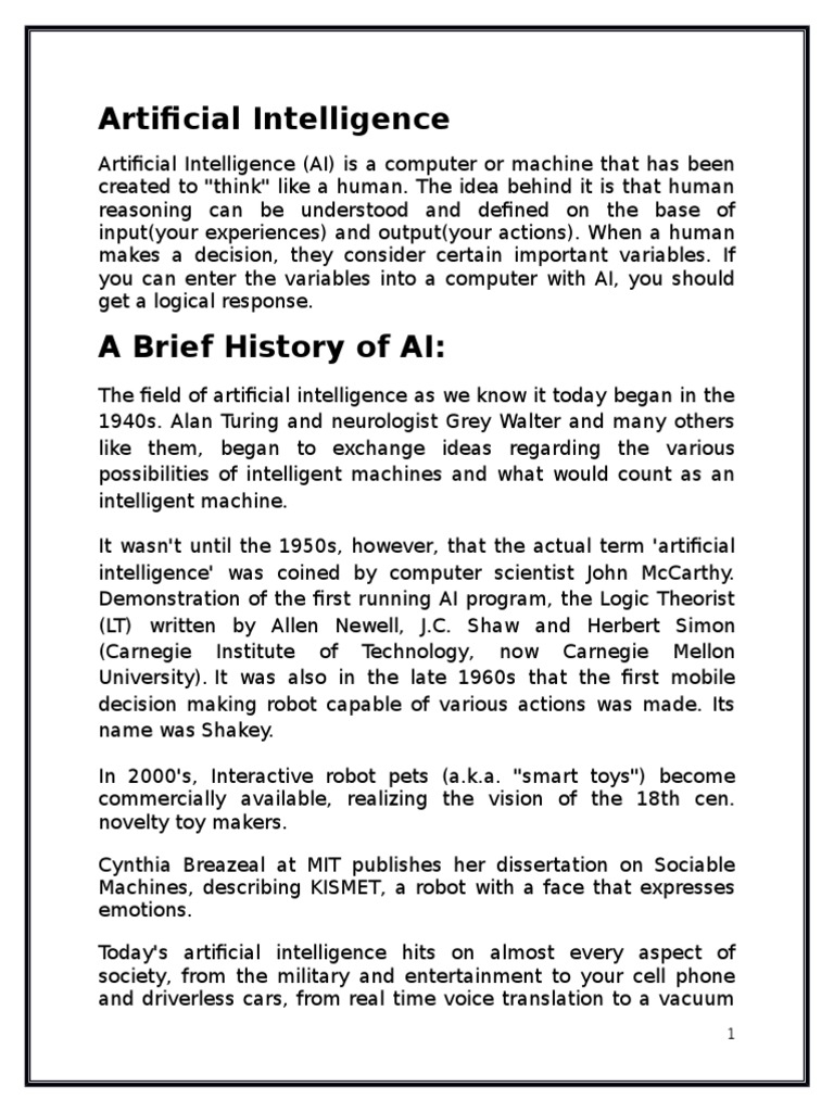 Artificial Intelligence | PDF | Artificial Intelligence | Intelligence ...