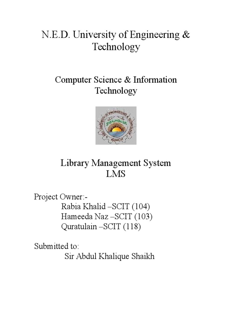 11600682-Library-Management-System.doc | Librarian | Libraries | Free ...