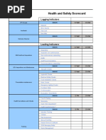 EHS Metric Scorecard | PDF | Risk Assessment | Occupational Safety And ...
