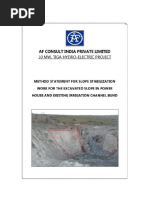 Construction Methodology For Stone Pitching & Boulder Apron | PDF ...