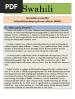 Swahili Food Vocabulary Guide | PDF | Cuisine | Foods