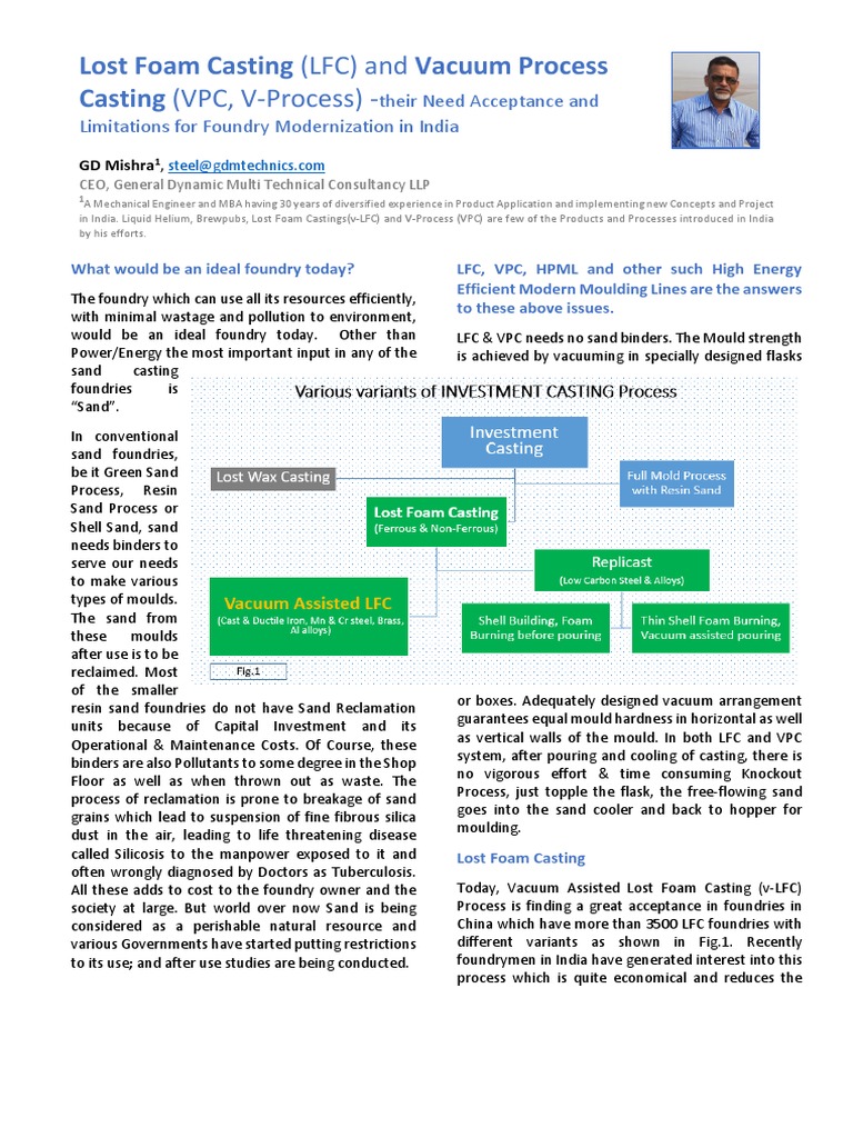 LFC VPC Process | PDF | Foundry | Casting (Metalworking)