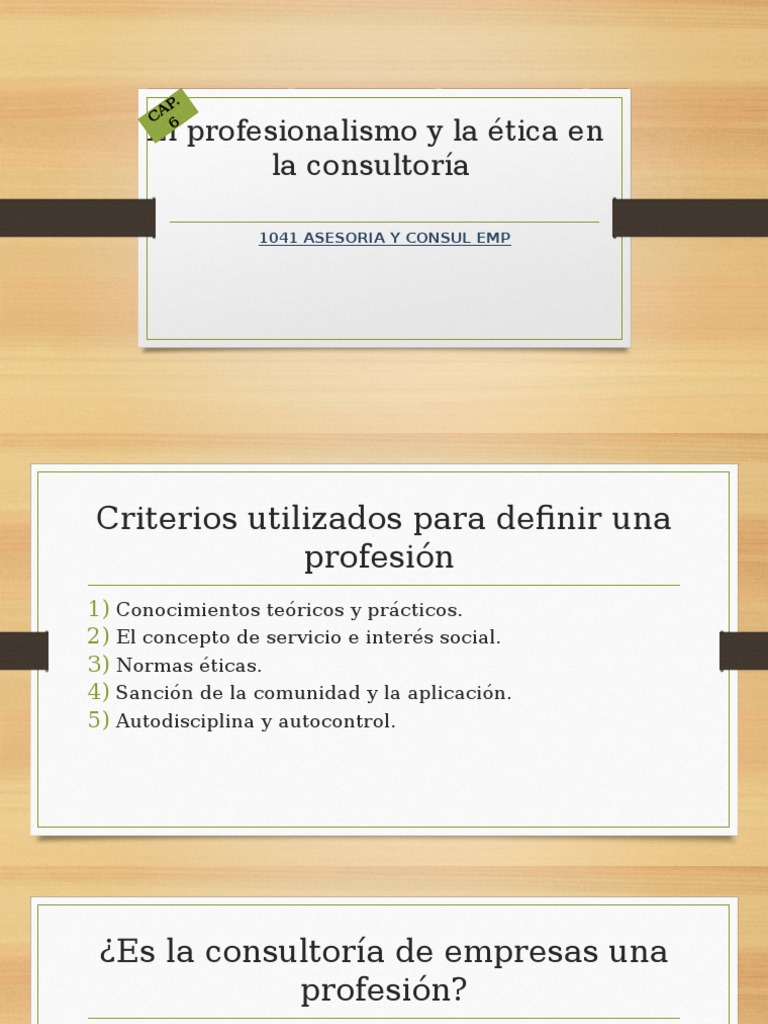 Ética y Profesionalismo en Consultoría | PDF | Consultor | Seguro