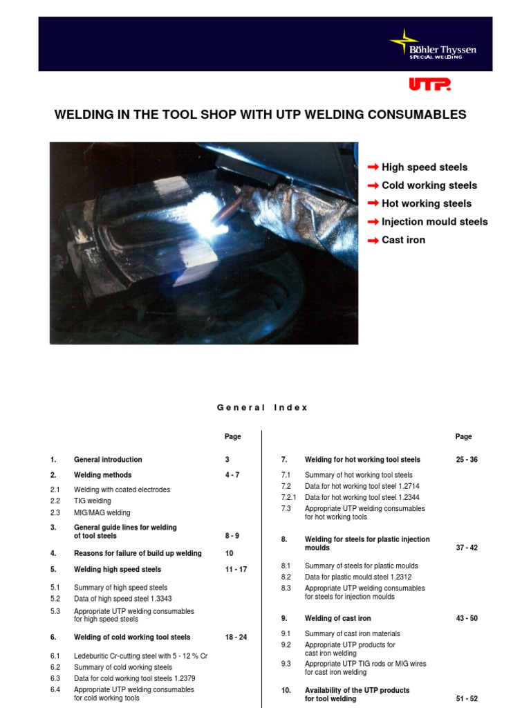 2 UTP-Welding in Tool Shop | PDF | Welding | Construction