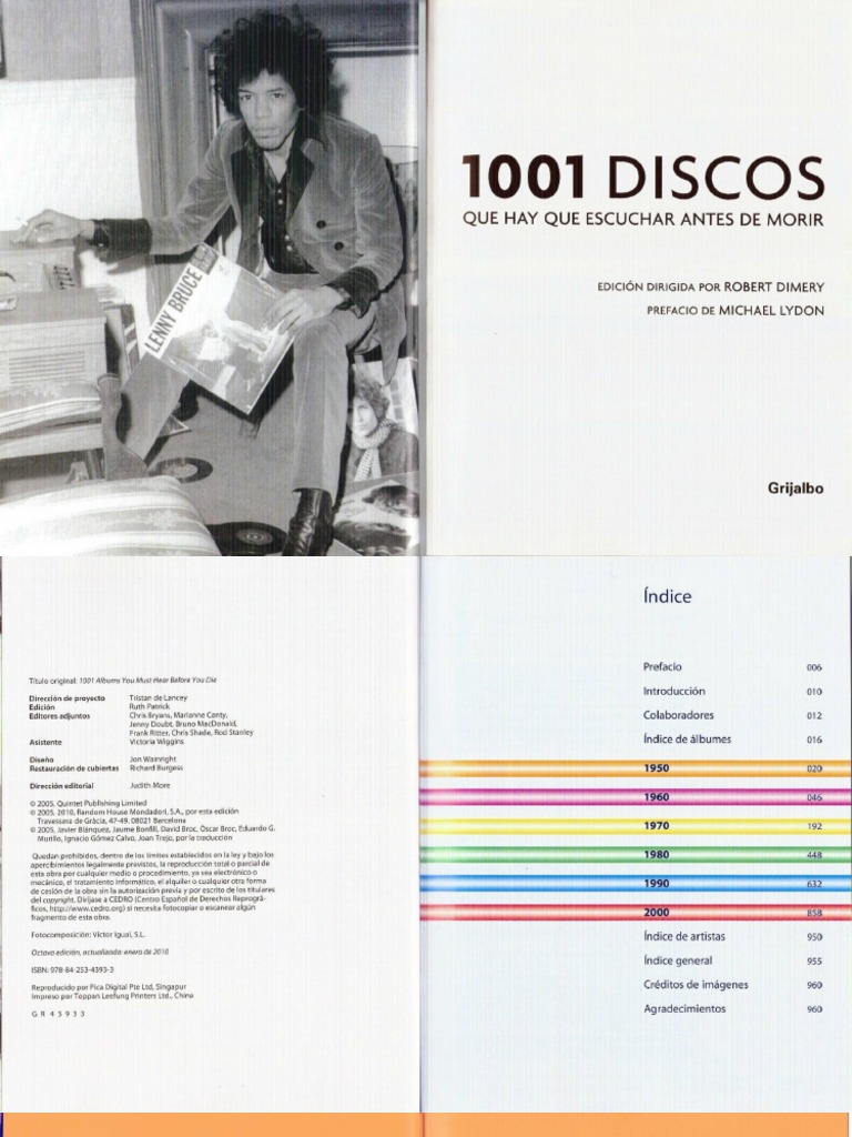 Libro 1001 Discos Que Hay Que Escuchar Antes De Morir - Leer un Libro