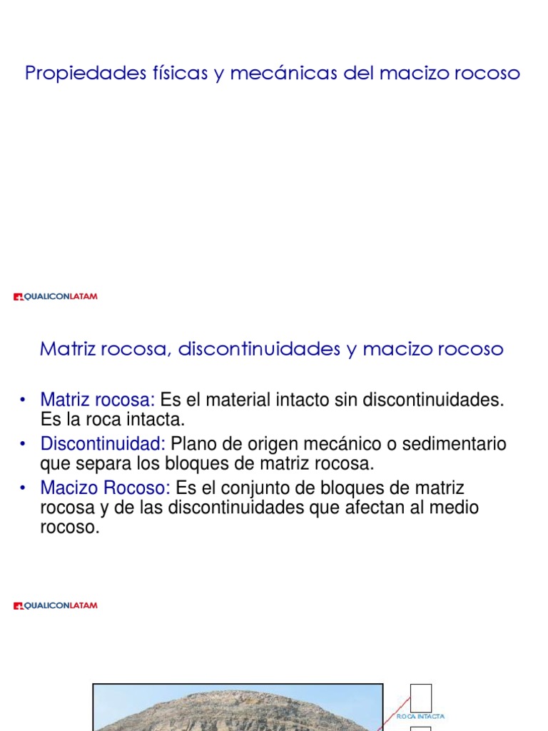 ETR 5.2 Propiedades Fisicas y Mecanicas Del Macizo Rocoso I | PDF | Permeabilidad (Ciencias de ...