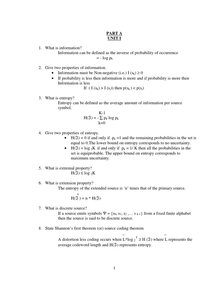 Information Theory and Coding Concepts | PDF | Data Compression | Code