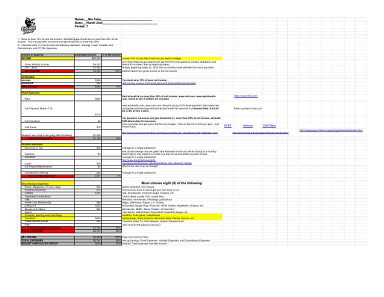 Personal Budgeting Guide for Young Adults | PDF | Loans | Finance (General)