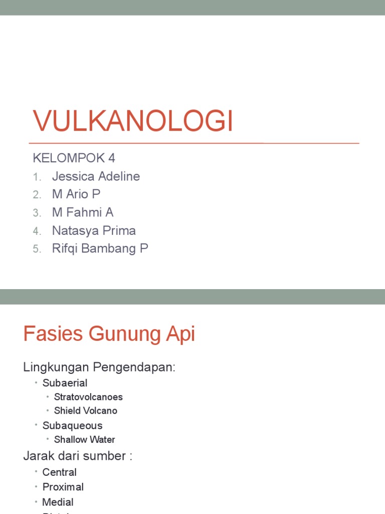 FASIES GUNUNG API DAN APLIKASI VULKANOSTRATIGRAFI | PDF