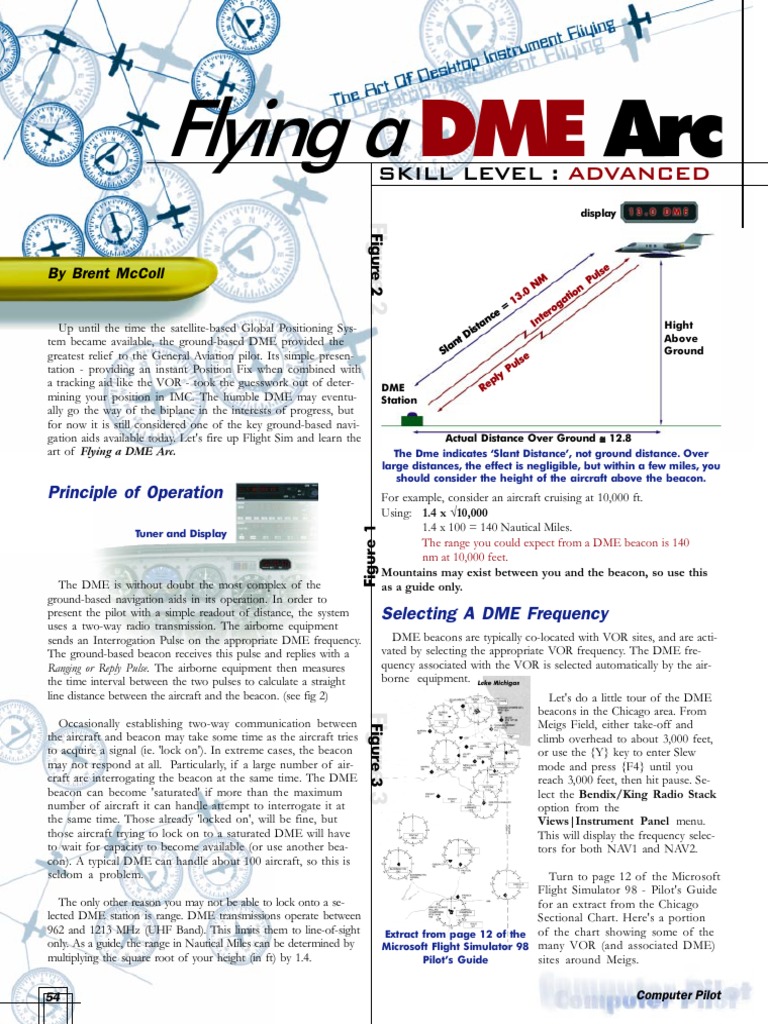 Flying A DME Arc | PDF | Navigation | Telecommunications