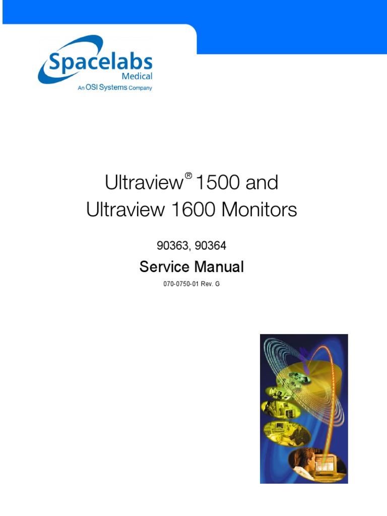 Spacelabs Ultraview 1500,1600 Monitor - Service Manual | PDF | Power ...