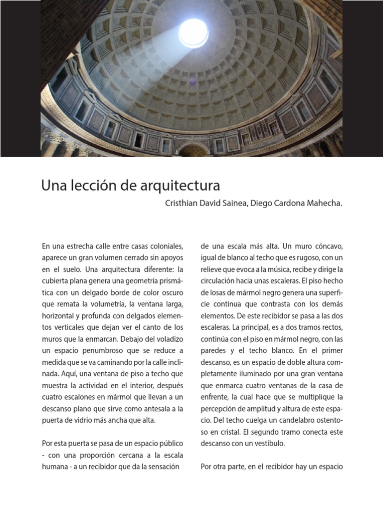 Lección de arquitectura contemporánea | PDF | Sonido | Ritmo