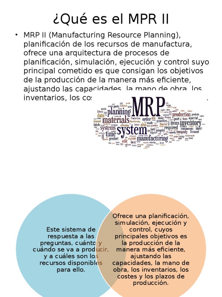 Qué Es El MPR II | PDF | Planificación | Economias