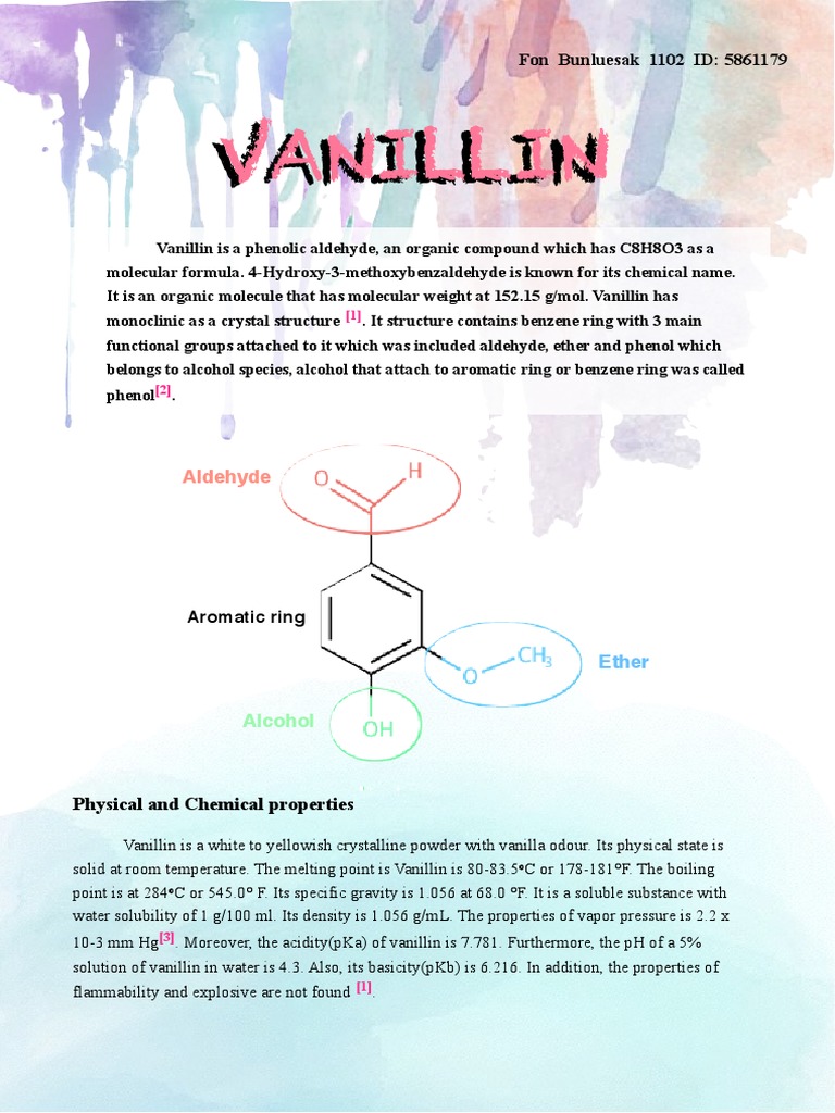 vanillin | Vanilla | Flavor