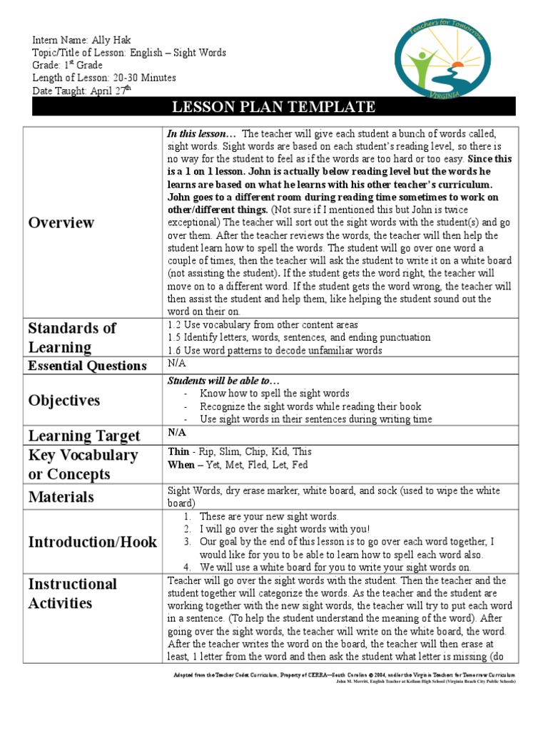 Lesson Plan Template: Essential Questions | PDF | Lesson Plan ...