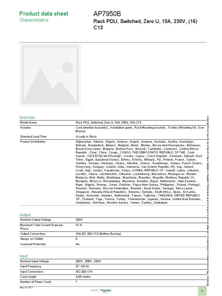 Switched Rack Pdu Ap7950b Apc | PDF | Nature