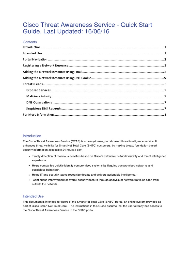 Ctas Quick Start Guide | PDF | Domain Name System | Http Cookie
