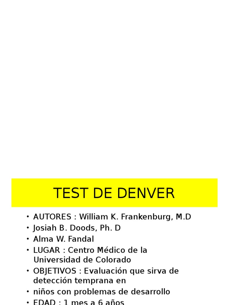 Test de Denver