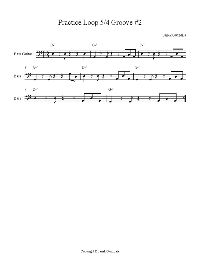 Practice Loop 5 - 4 Groove #2 | PDF
