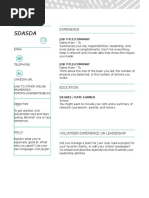 AIM 2.0 Resume Guidance for Army Officers | PDF | Résumé | Behavior ...