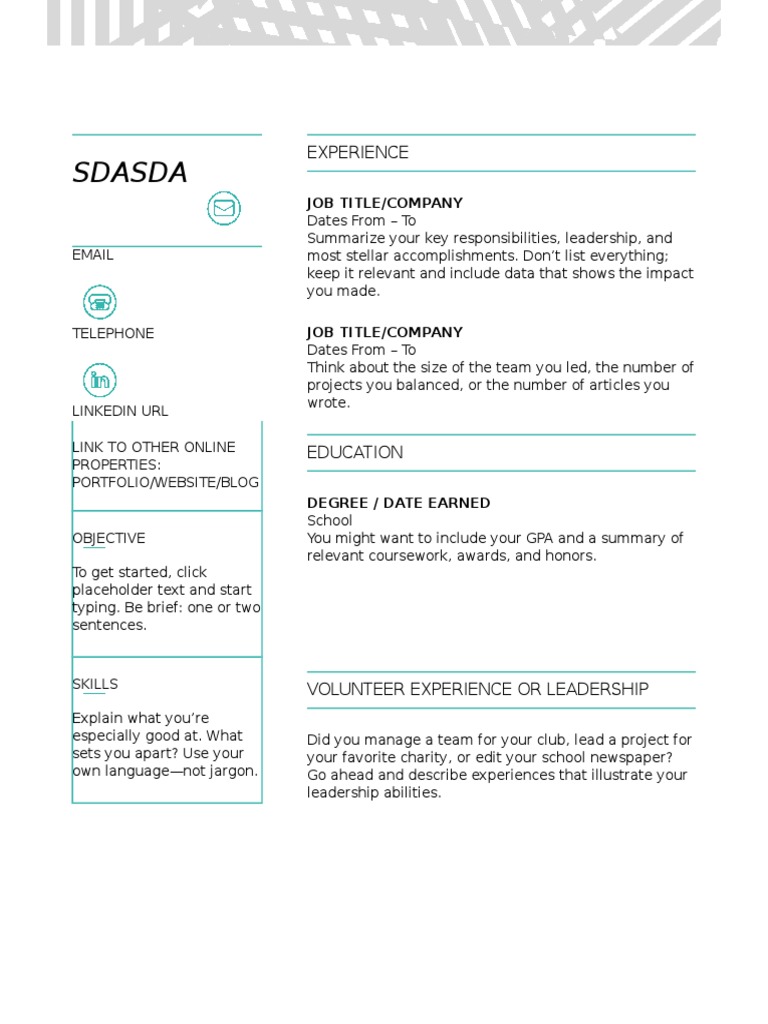 Sdasda: Experience | PDF