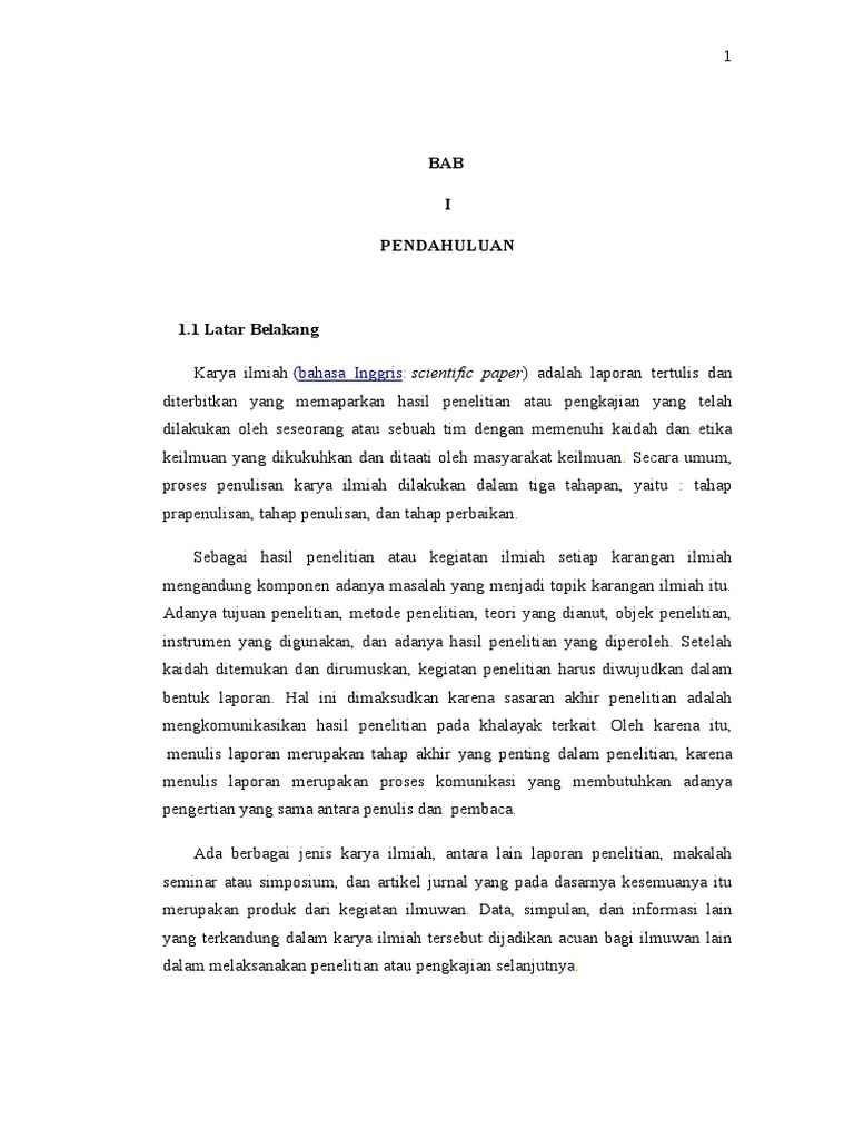 Langkah-Langkah Penulisan Karya Ilmiah | PDF
