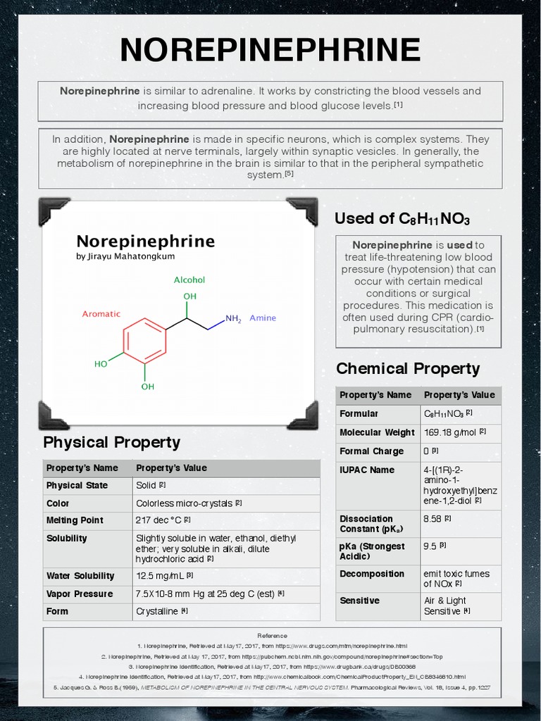 Norepinephrine | PDF | Norepinephrine | Solubility
