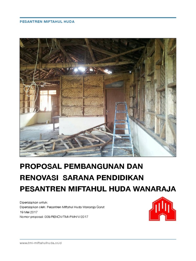 Proposal Renovasi Dan Pembangunan Pesantren Miftahul Huda | PDF