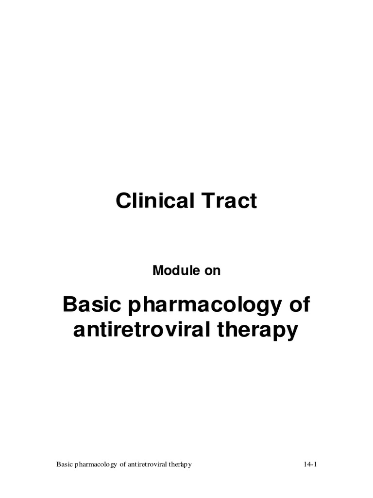 Basic Pharmacology Arv PDF | PDF | Management Of Hiv/Aids | Medicinal ...