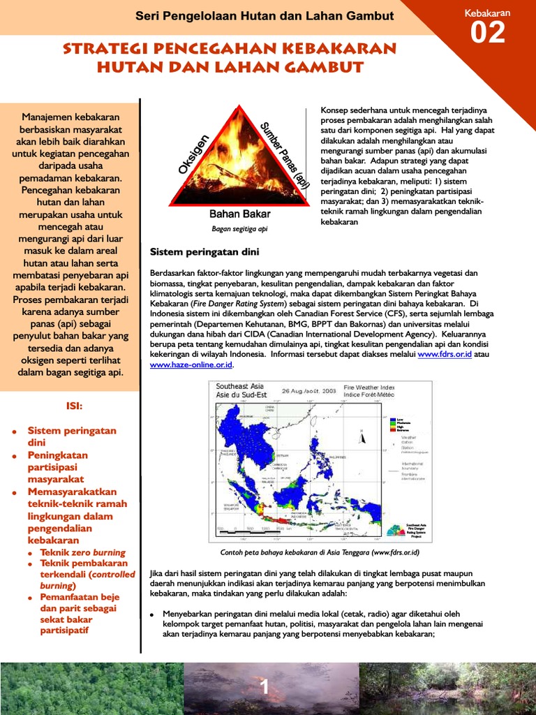 Strategi Pencegahan Kebakaran Hutan Dan Lahan Gambut | PDF