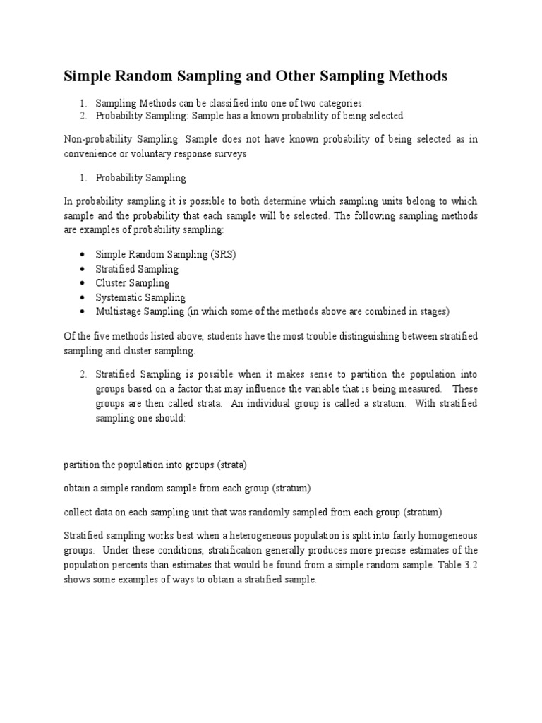Understanding Sampling Methods Explained | PDF | Self-Improvement ...