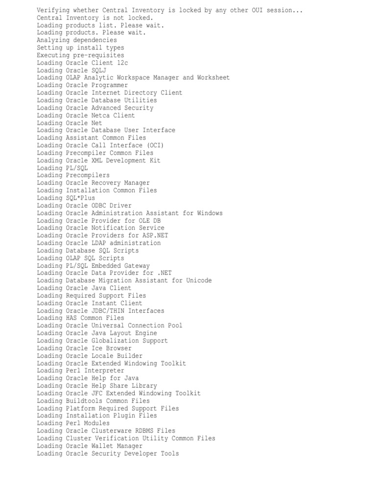 Oracle Installation Files | Download Free PDF | Oracle Database | Java (Software Platform)