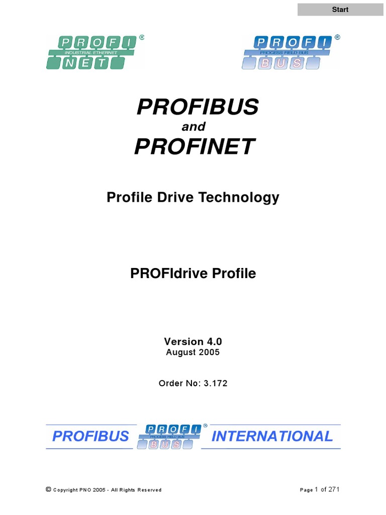 PROFIdrive Profile V4 0 | PDF | Control Theory | Application ...