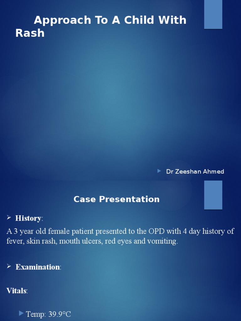 Approach To A Child With Rash | PDF | Allergy | Dermatology