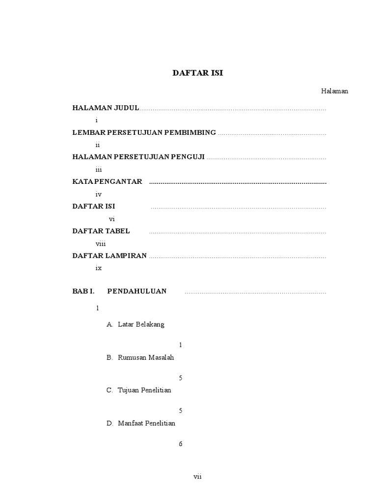 DAFTAR ISI PROPOSAL.doc