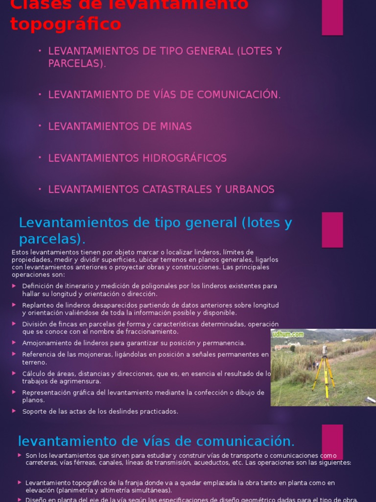 Tipos de Levantamiento Topográfico | PDF | Topografía | Science