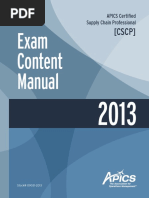 APICS CPIM Self-Study Resources: CPIM Exam Content Manual | PDF ...